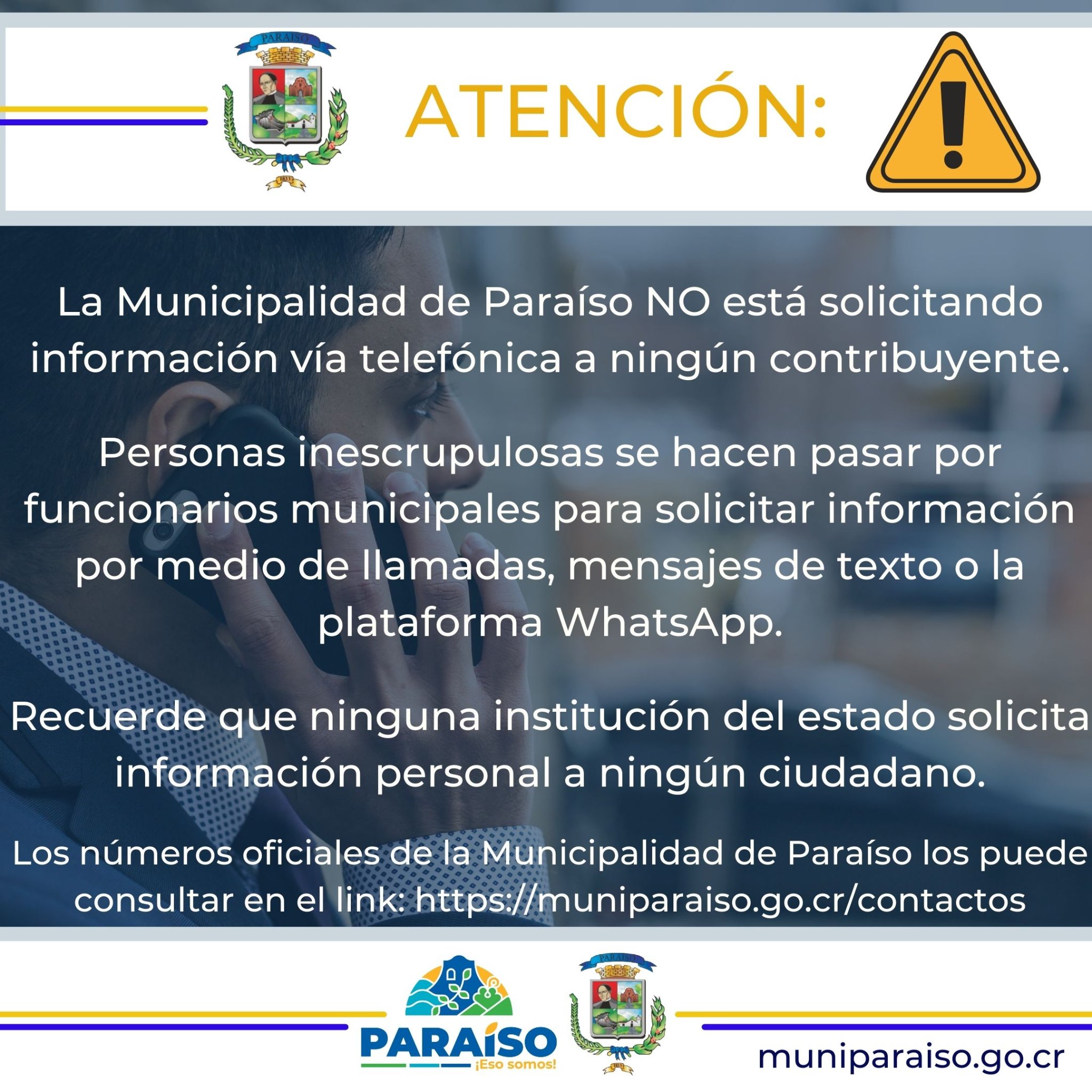 Municipalidad de Paraíso, Gobierno Local de Paraíso